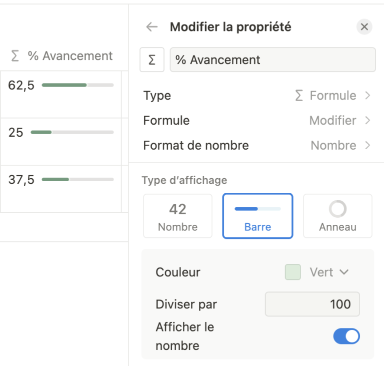 Crée ta propre barre de progression dans Notion - The Inspiring Owl
